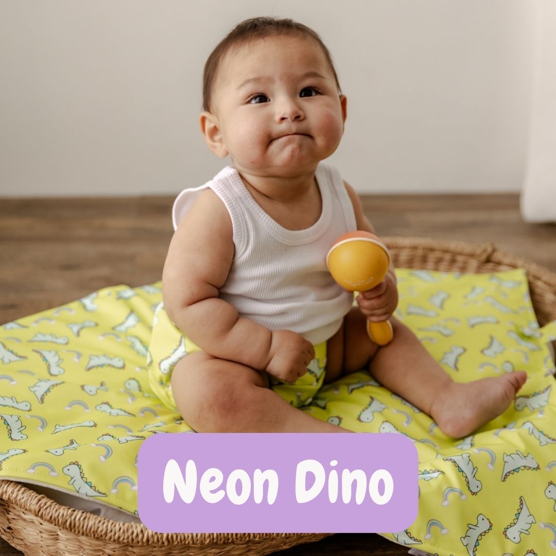 Bear & Moo Neon Dino Collection